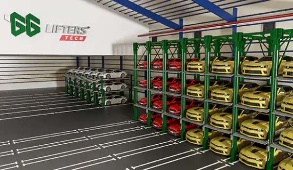 GG Lifterstech | QUAD STACKER CAR STORAGE LIFT (PFS30/G+3)